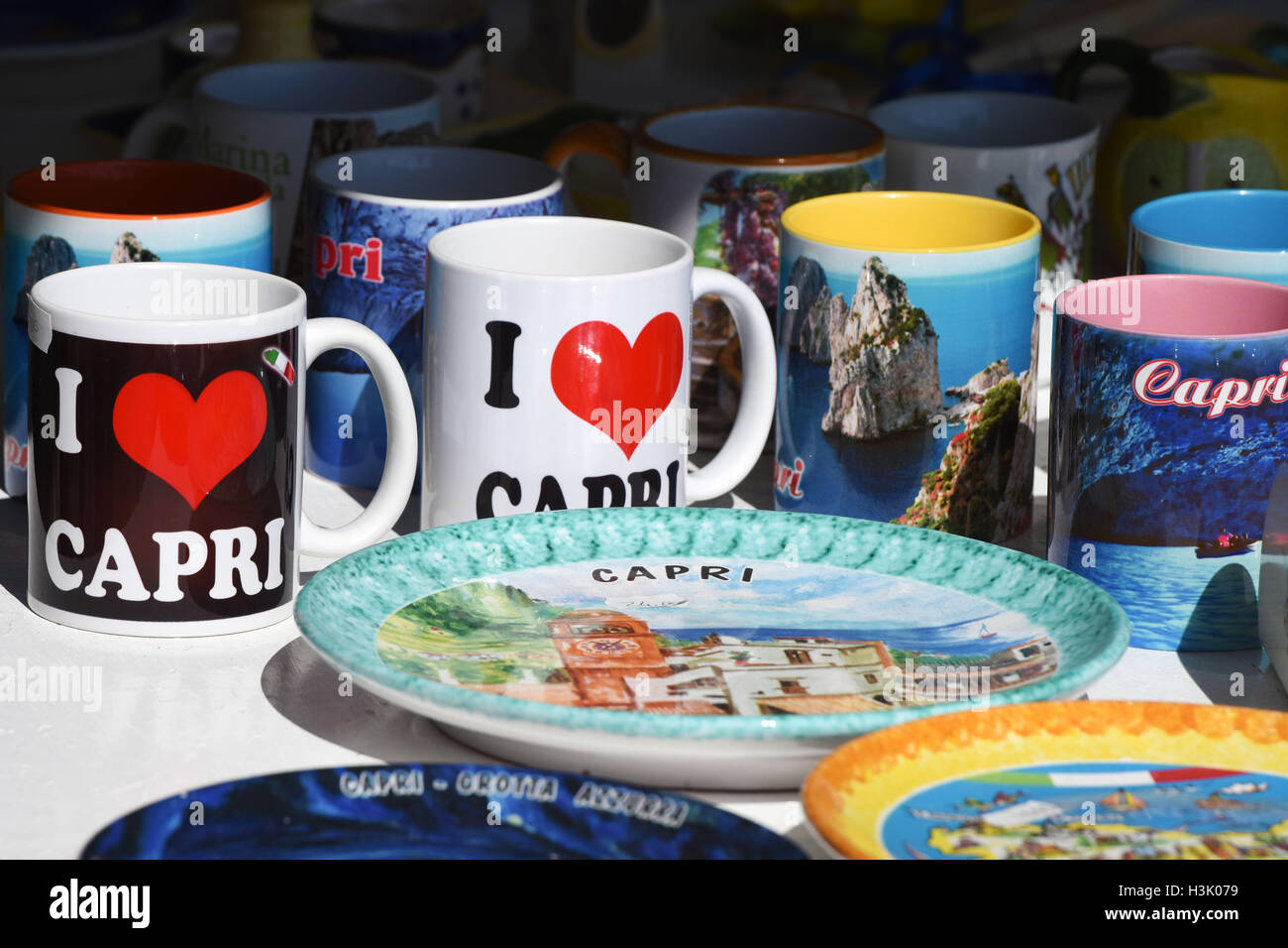 The beautiful Italian island of Capri Stock Photo - Alamy