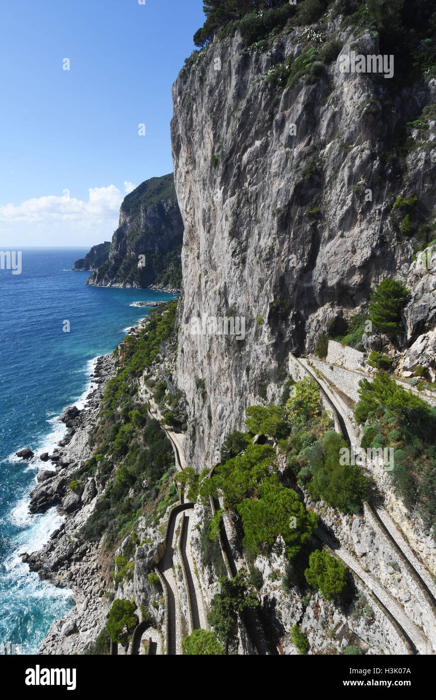 The beautiful Italian island of Capri Stock Photo - Alamy