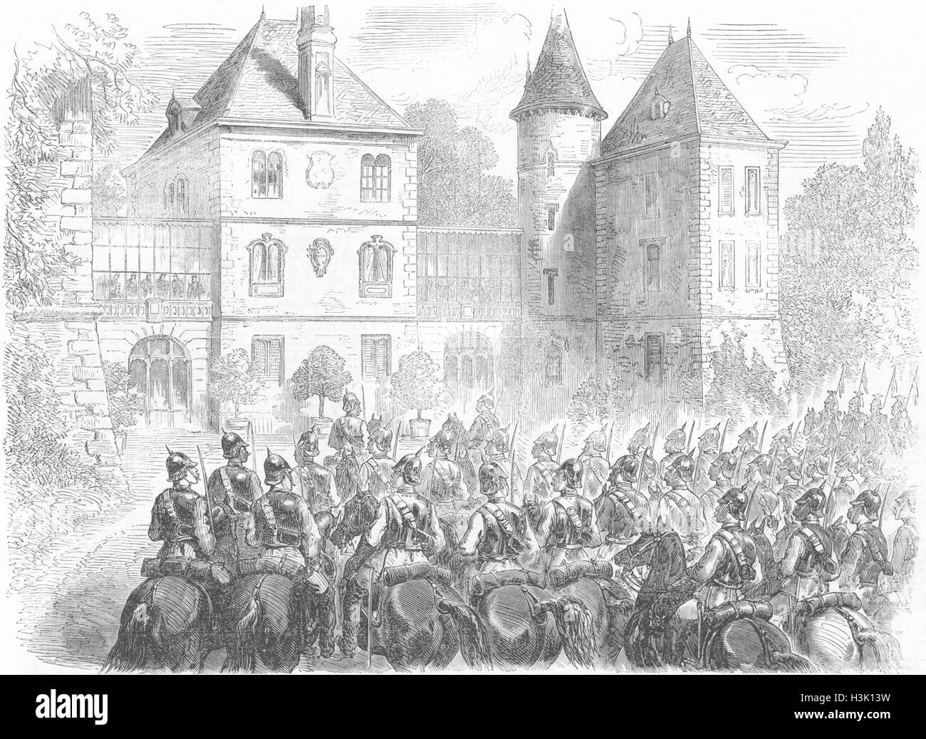 SEDAN Napoleon's Prussian guard, Chateau Bellevue 1870. Illustrated ...