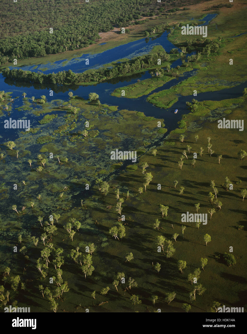 Yellow Water from the air Stock Photo - Alamy