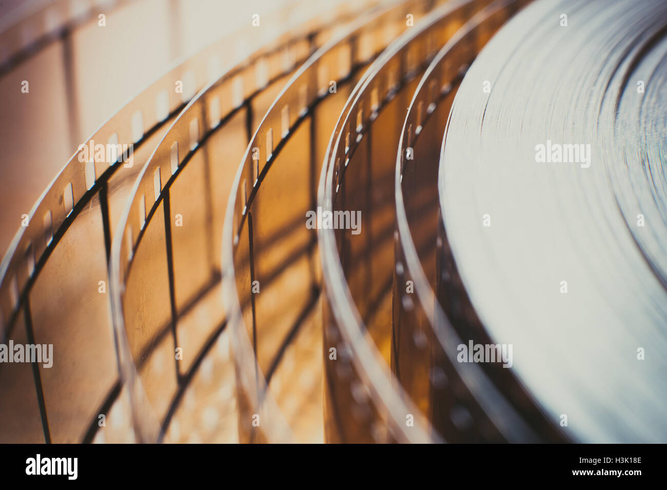 Cinema film reel and strip hi-res stock photography and images - Alamy