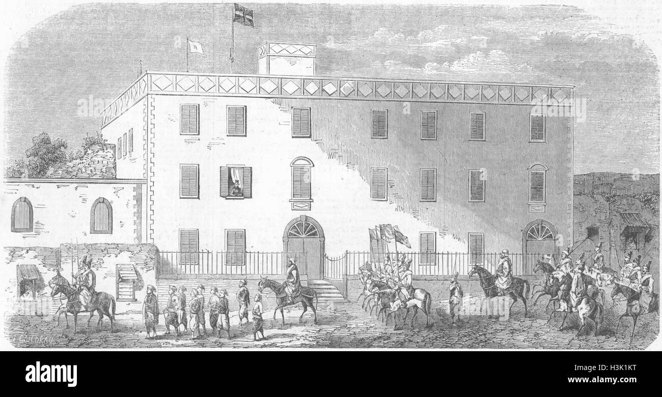 TANGIER return of expedition against Riff pirates 1859. Illustrated ...