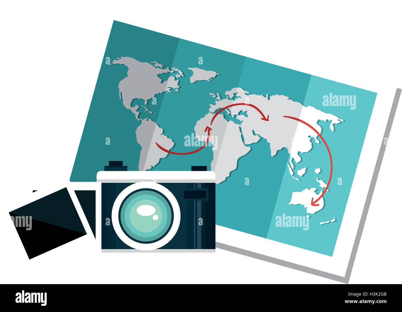 Vector camera shutter map hi-res stock photography and images - Alamy