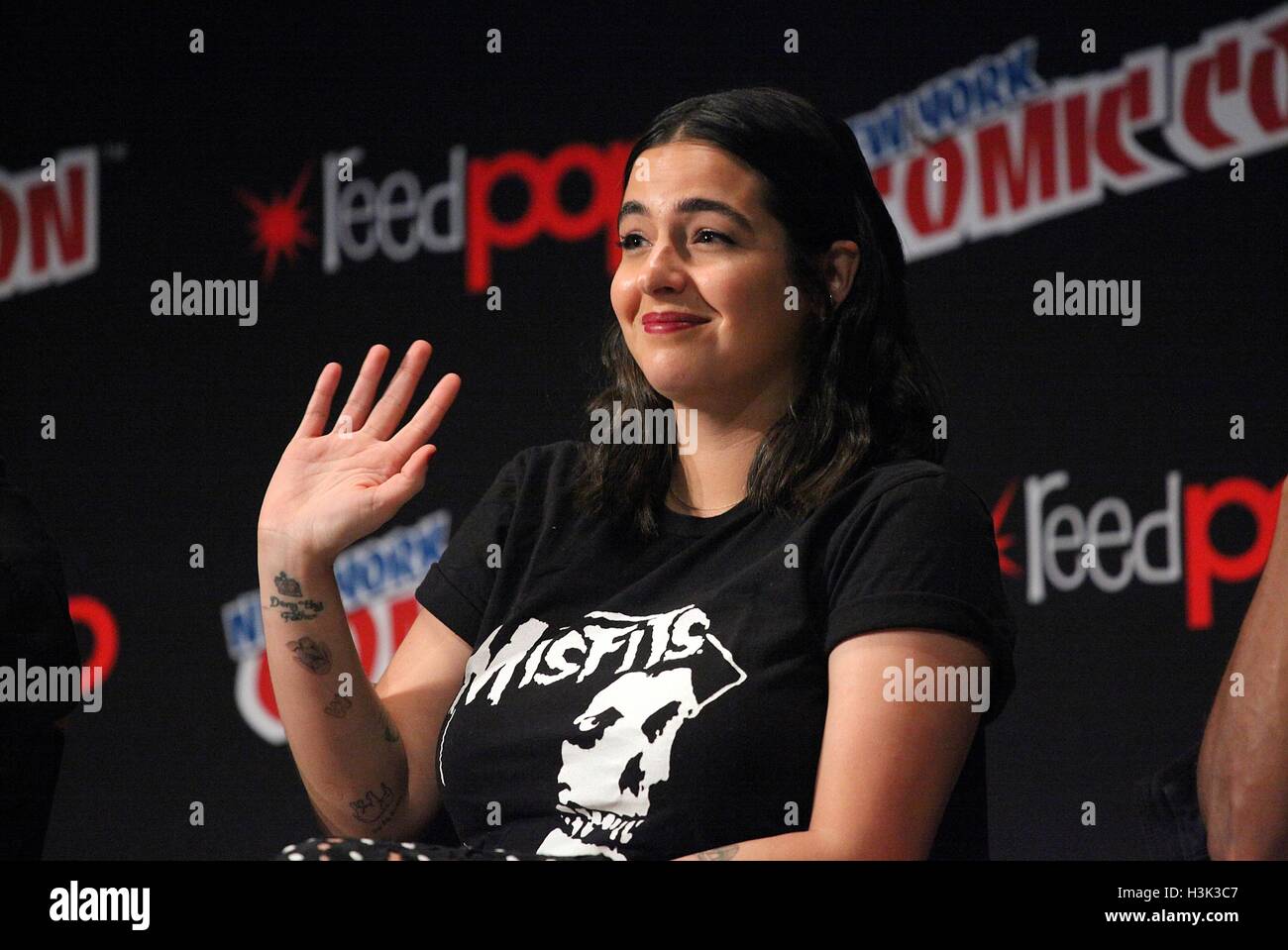 New York, USA. 8th October, 2016. Alanna Masterson at AMC's The Walking ...