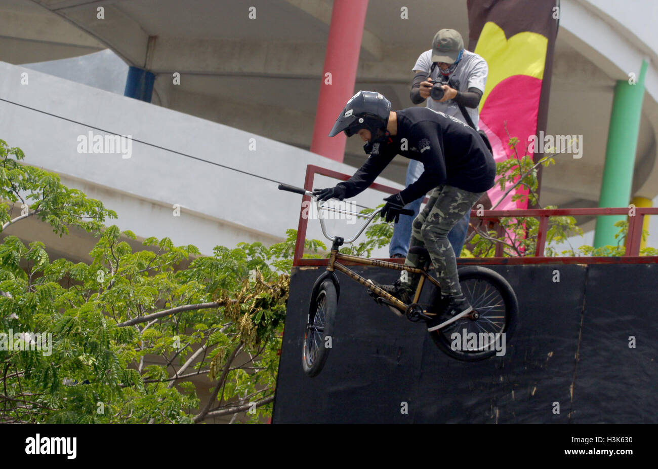 Jakarta, Jakarta, Indonesia. 9th Oct, 2016. BMX freestyle competition ...