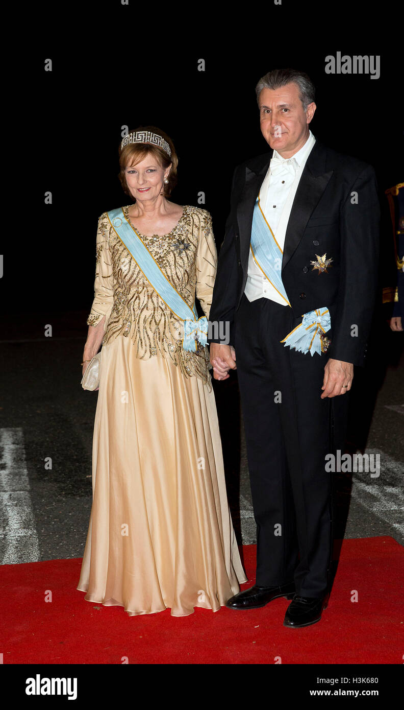 Tirana, Albania. 08th Oct, 2016. Crown Princess Margareta and Prince ...
