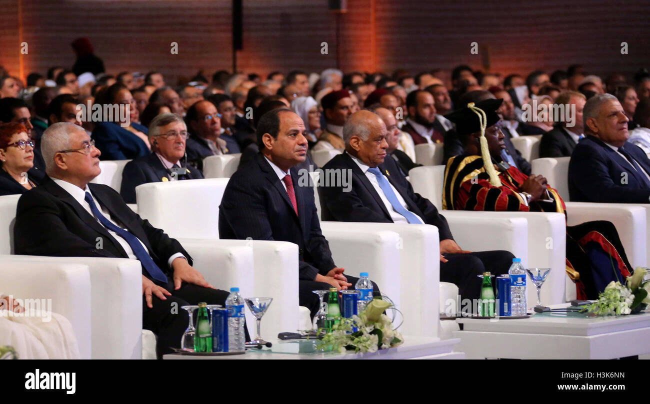 Cairo, Egypt. 9th Oct, 2016. Egyptian President Abdel Fattah al-Sisi ...