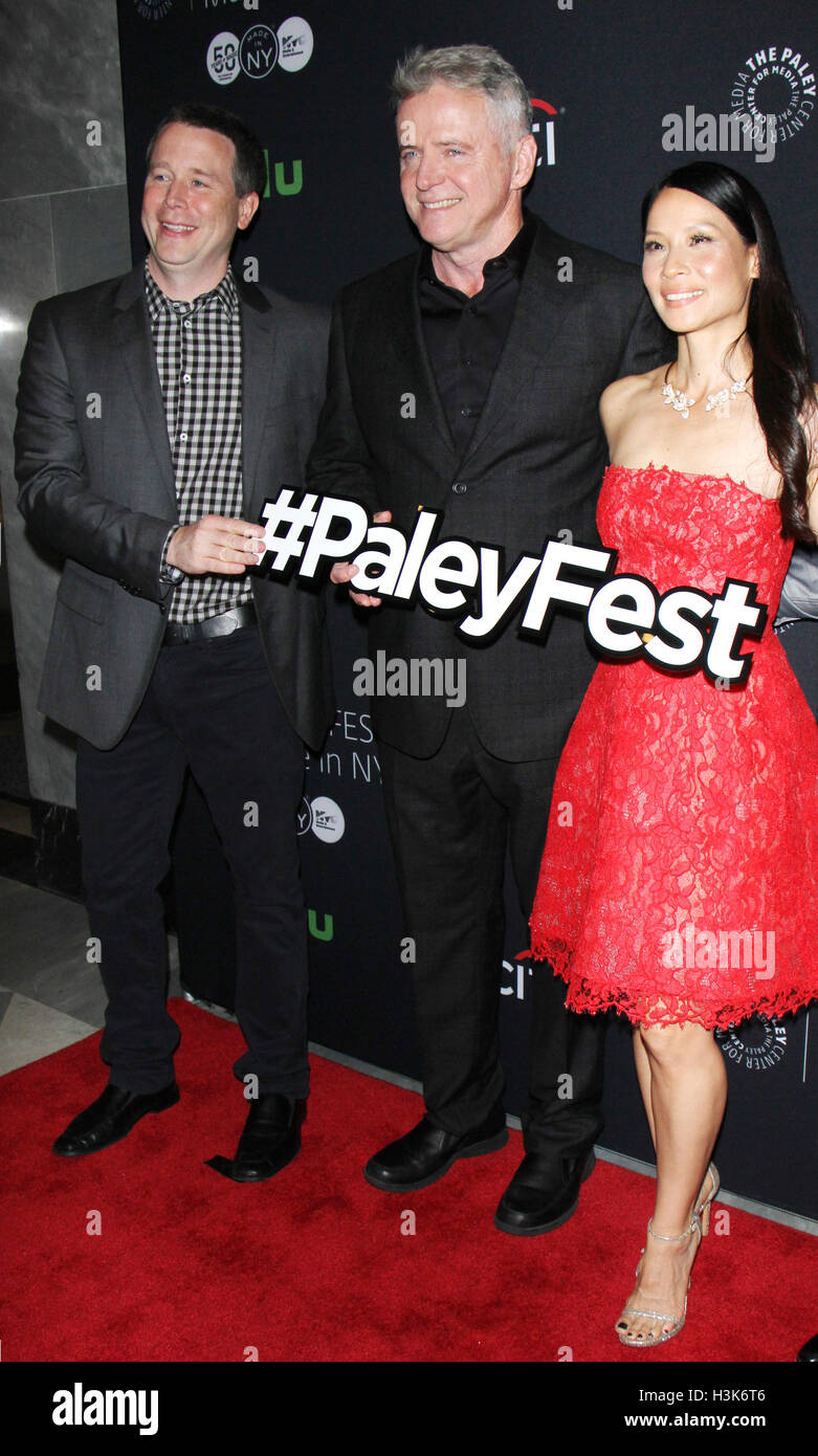 NEW YORK, NY- OCTOBER 08: Rob Doherty, Aidan Quinn, Lucy Liu at ...