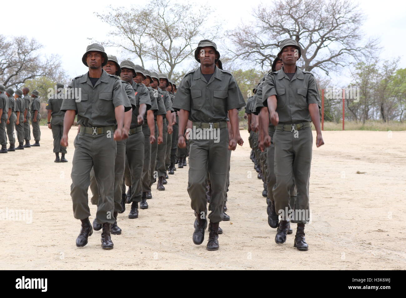 Hoedspruit, South Africa. 09th Oct, 2016. Ranger cadets training in the ...