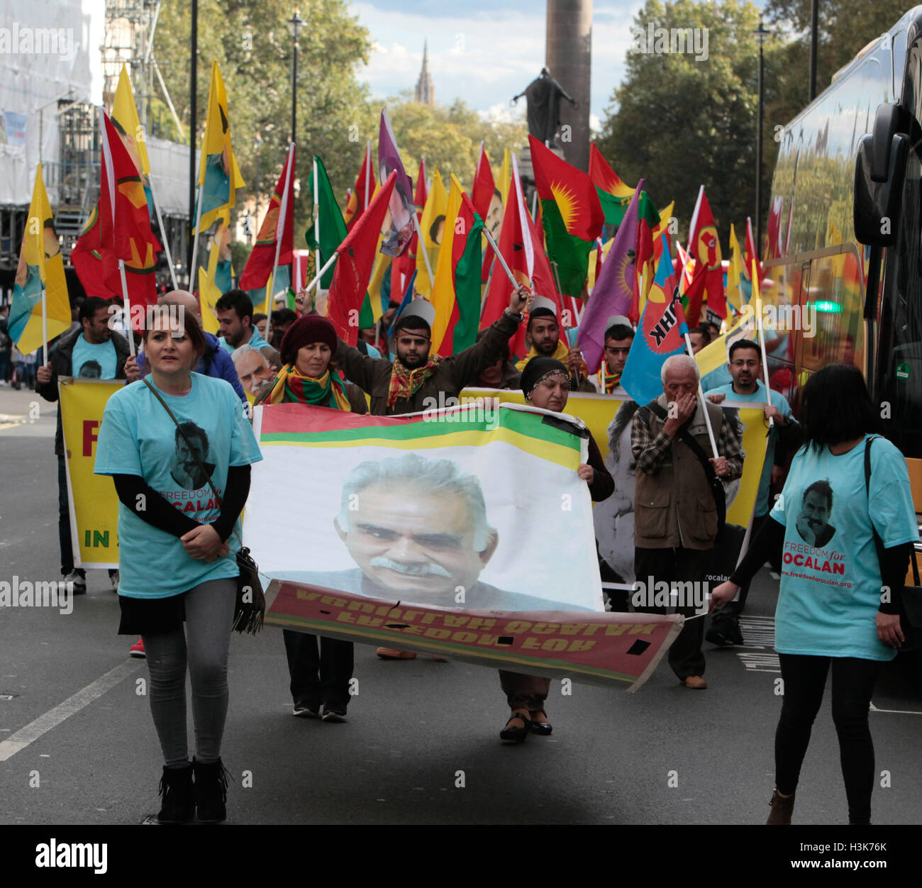 London, UK. 09th Oct, 2016. Hundreds of Kurdish community in London ...