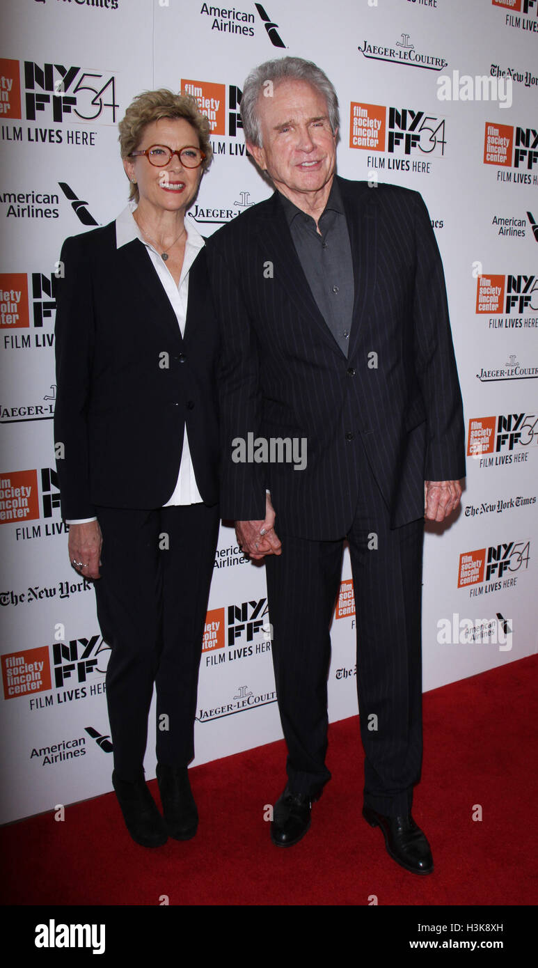 NEW YORK, NY-October 08:Annette Bening, Warren Beatty at NYFF54 ...