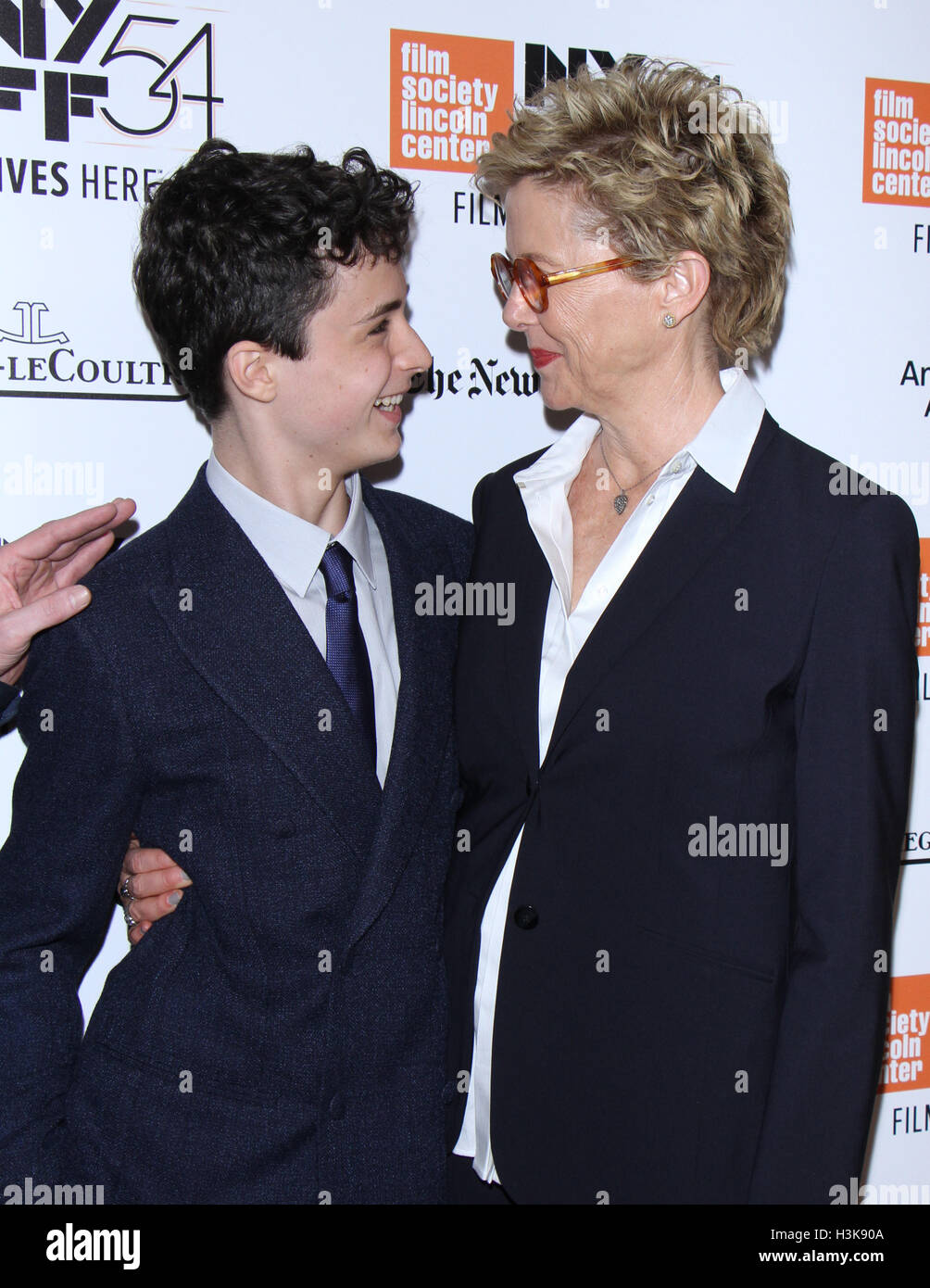NEW YORK, NY-October 08:Lucas Jade Zumann, Annette Bening, at NYFF54 ...