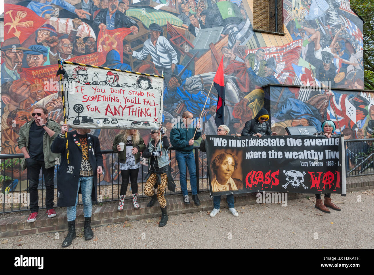 London, UK. 9th October 2016. Class War felt that the official ...