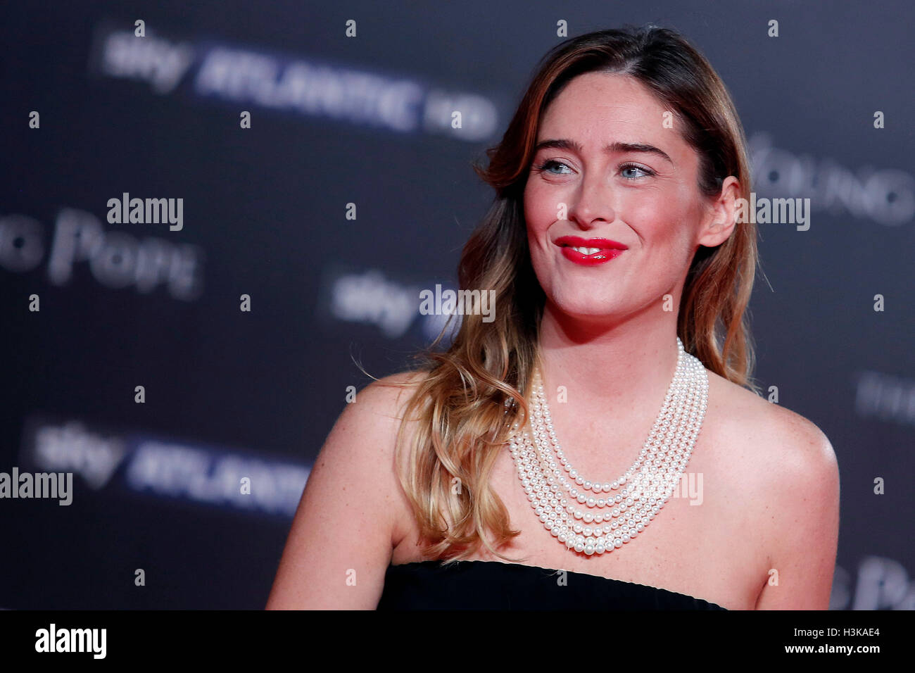 Maria Elena Boschi Rome 9th October 2016. 'The Young Pope' Premiere ...
