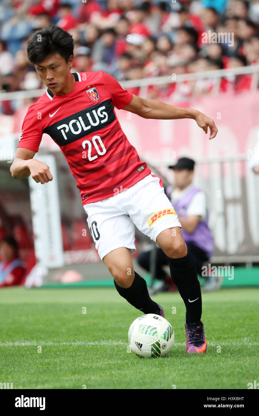 Saitama, Japan. 9th Oct, 2016. Tadanari Lee (Reds) Football /Soccer ...