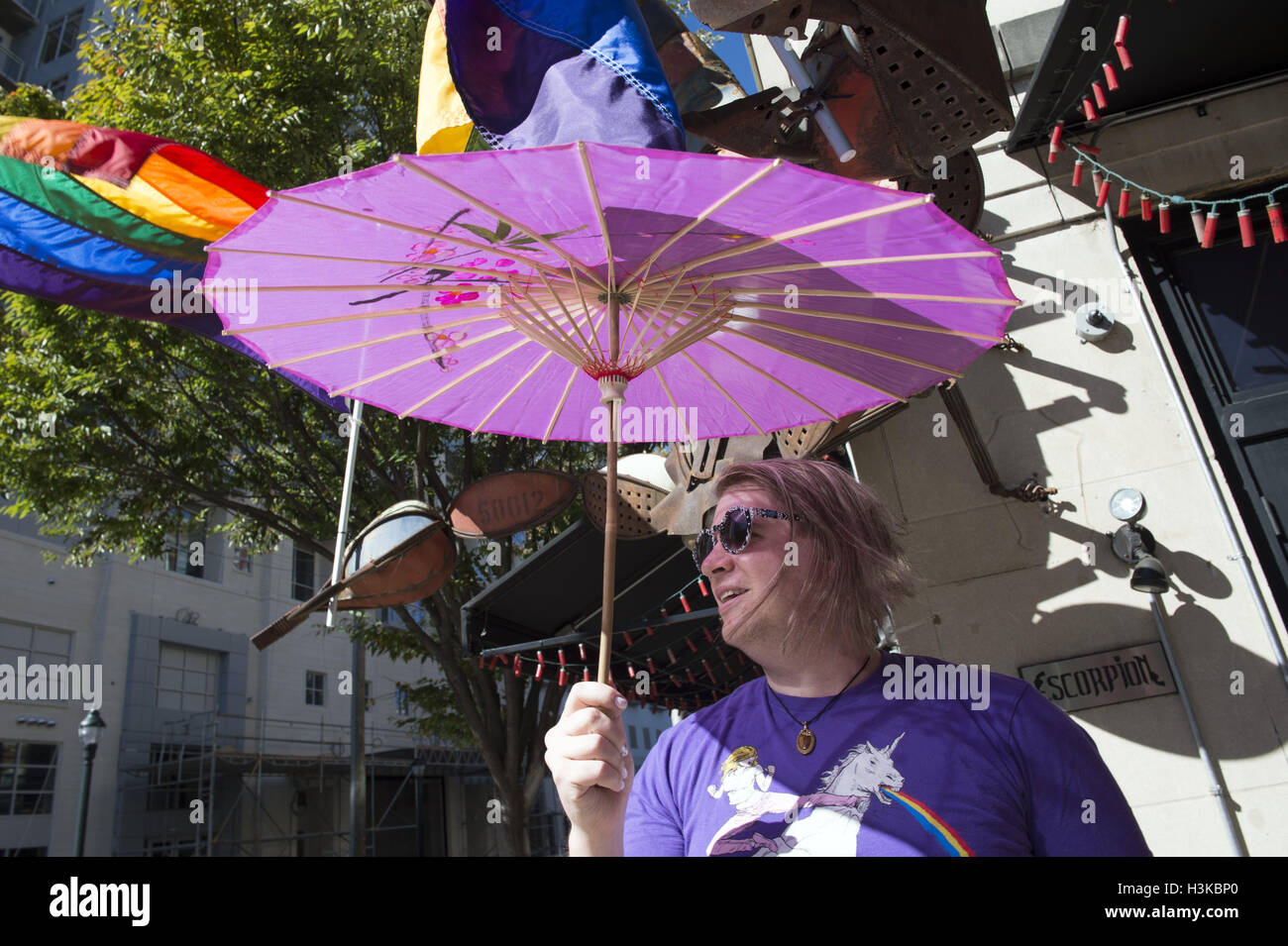 Atlanta, GA, USA. 9th Oct, 2016. Gay Pride Festival Parade through ...