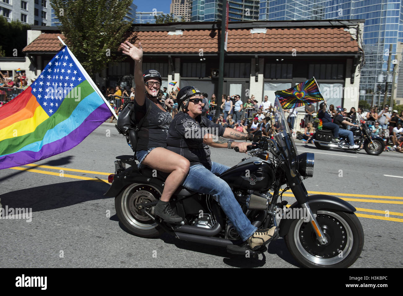 Atlanta, GA, USA. 9th Oct, 2016. Gay Pride Festival Parade through ...