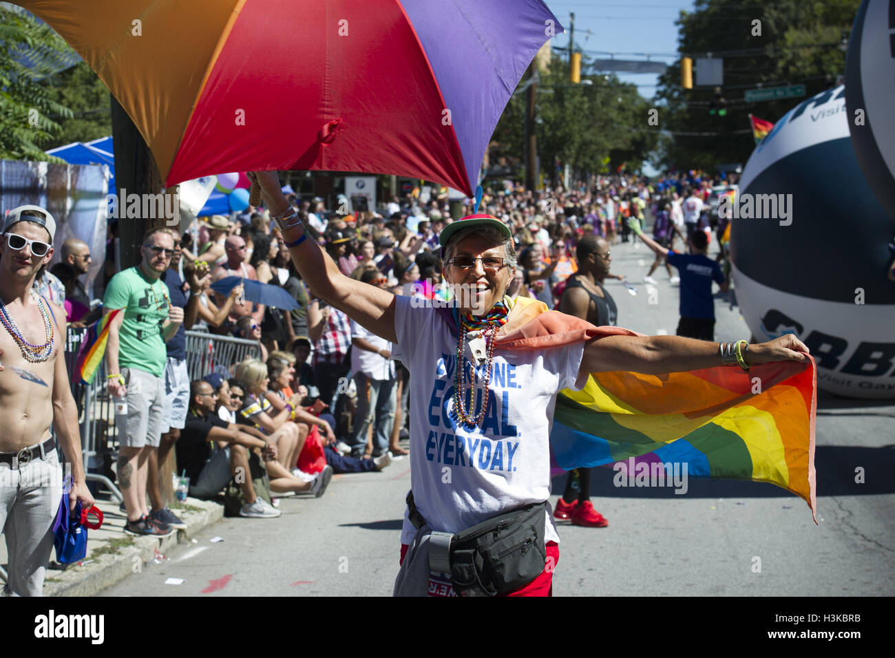 Atlanta, GA, USA. 9th Oct, 2016. Gay Pride Festival Parade through ...