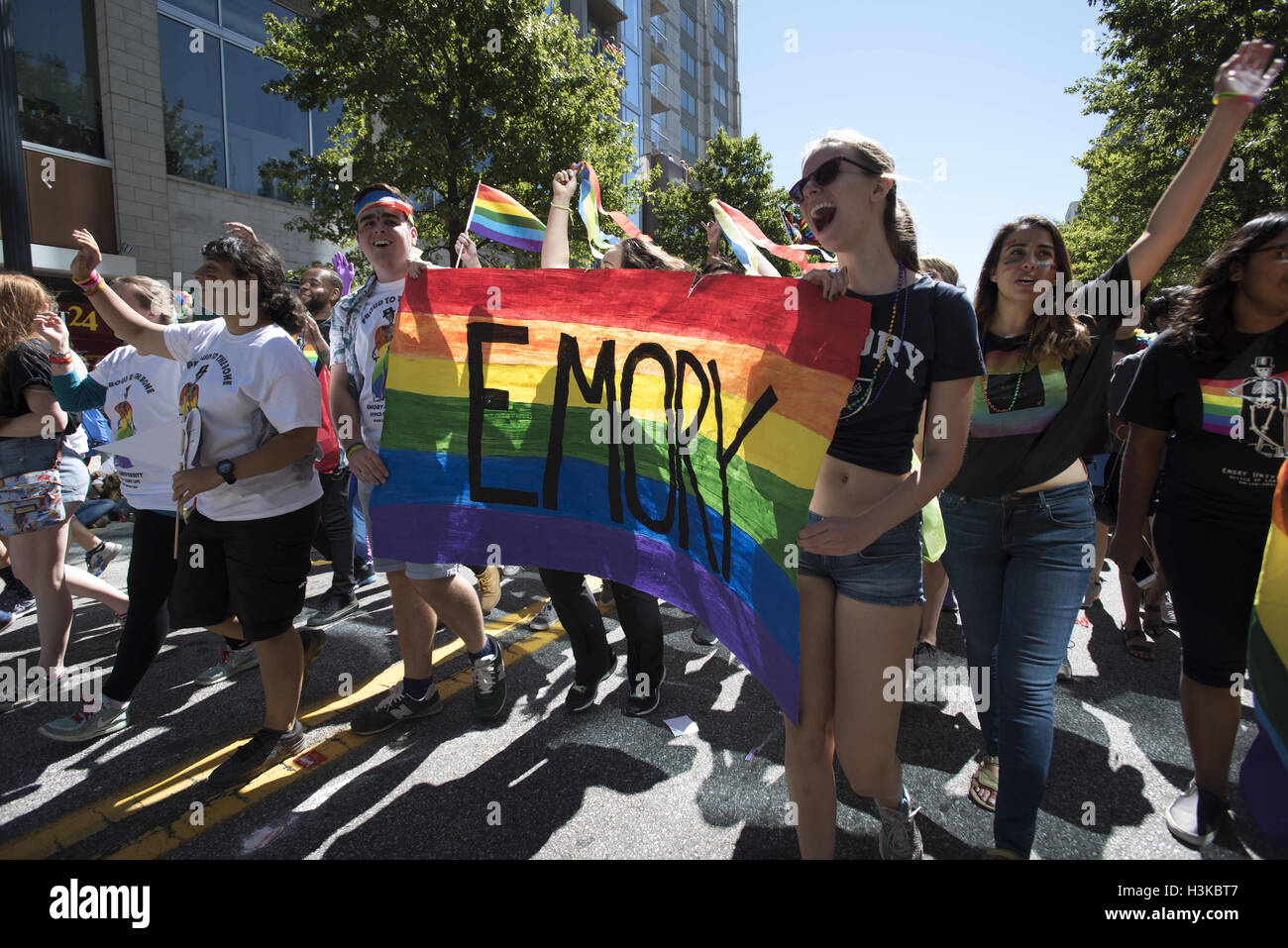 Atlanta, GA, USA. 9th Oct, 2016. Gay Pride Festival Parade through ...