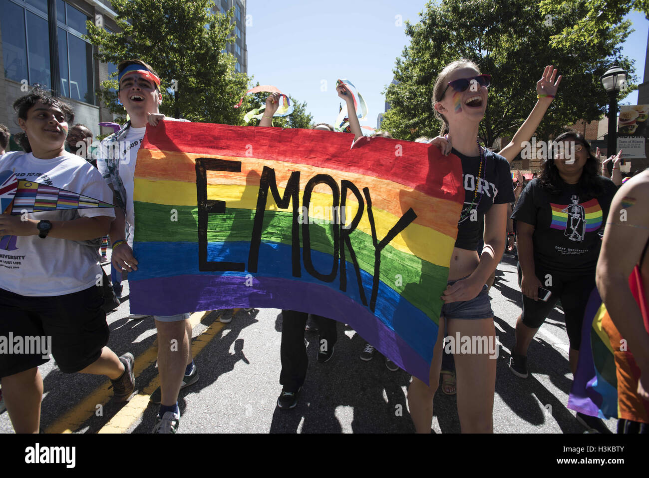 Atlanta, GA, USA. 9th Oct, 2016. Gay Pride Festival Parade through ...