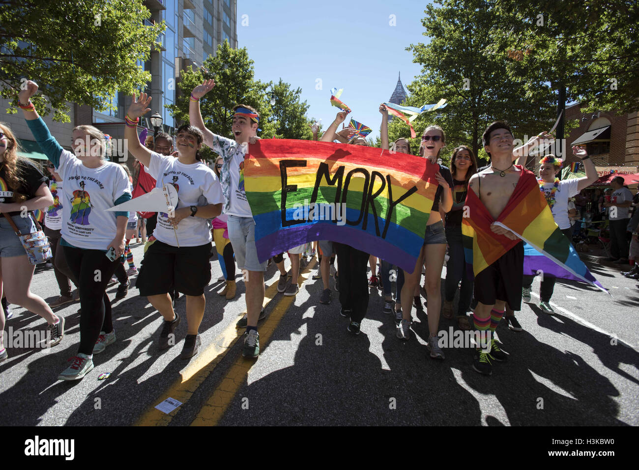 Atlanta, GA, USA. 9th Oct, 2016. Gay Pride Festival Parade through ...