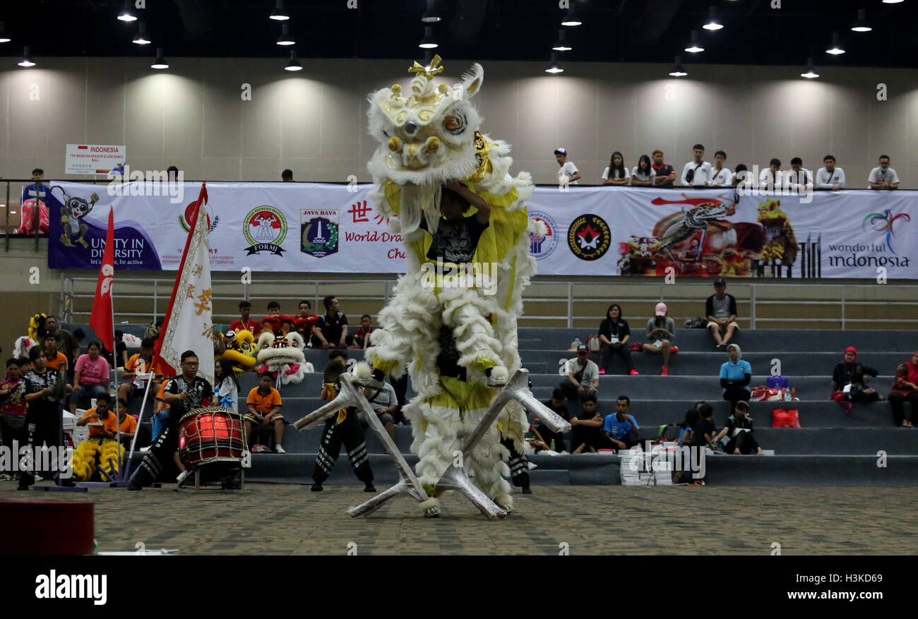 Jakarta, Jakarta, Indonesia. 10th Oct, 2016. Lion dance TAFISA World ...