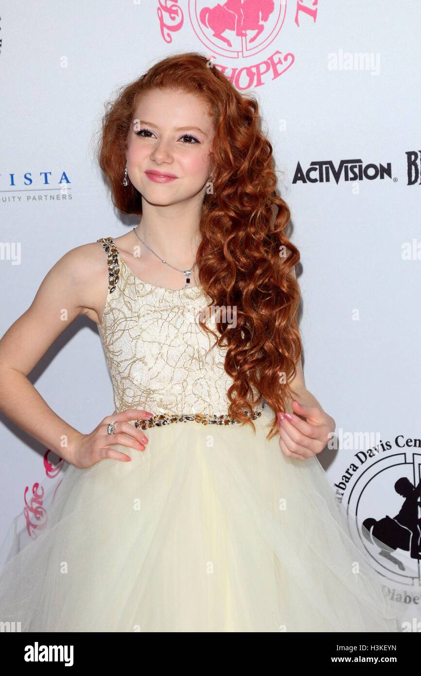 LOS ANGELES - OCT 8: Francesca Capaldi at the 2016 Carousel Of Hope ...
