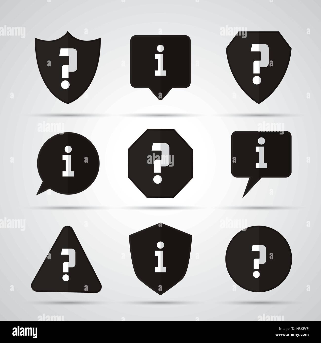 Help design. Question mark icon. Flat illustration Stock Vector Image ...