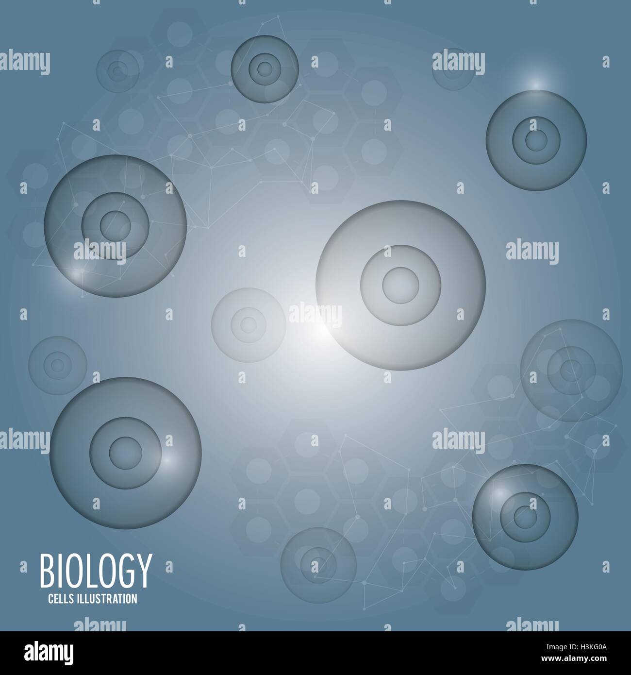 Biology design. Lab icon. Flat illustration, vector Stock Vector Image ...