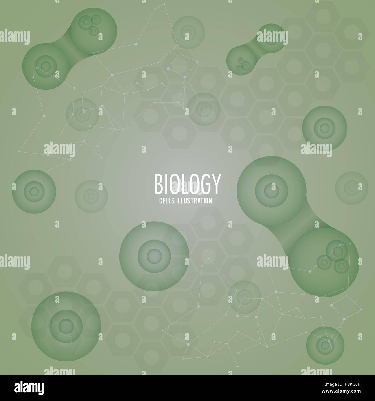 Biology design. Lab icon. Flat illustration, vector Stock Vector Image ...