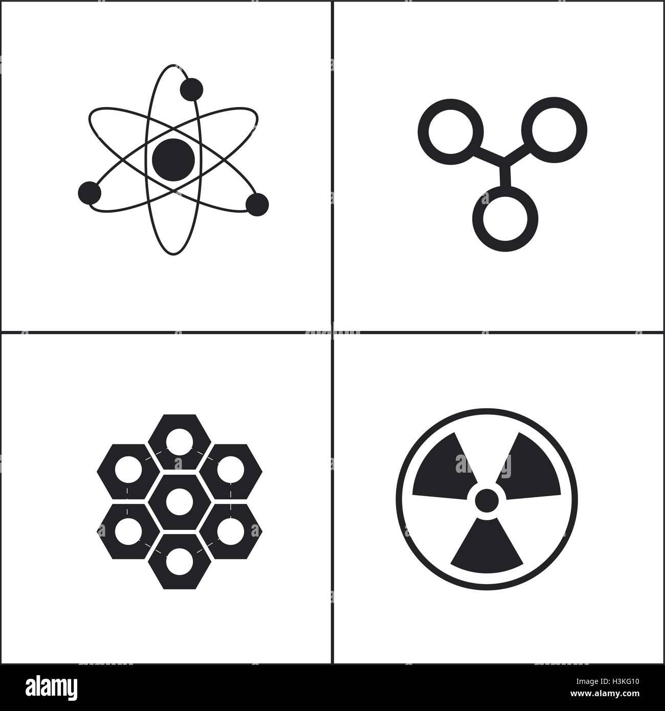 Biology design. Lab icon. Flat illustration, vector Stock Vector Image ...