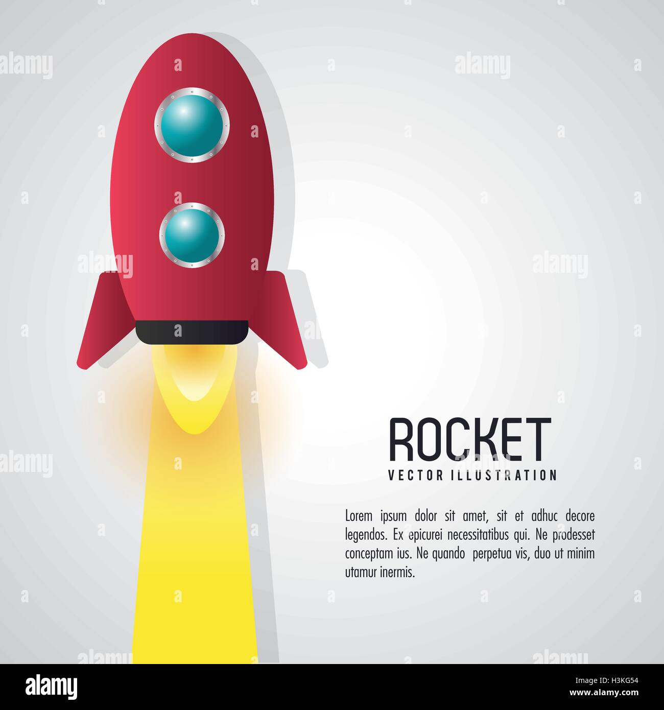 Rocket desing. Spaceship icon. Flat illustration , editable vector ...