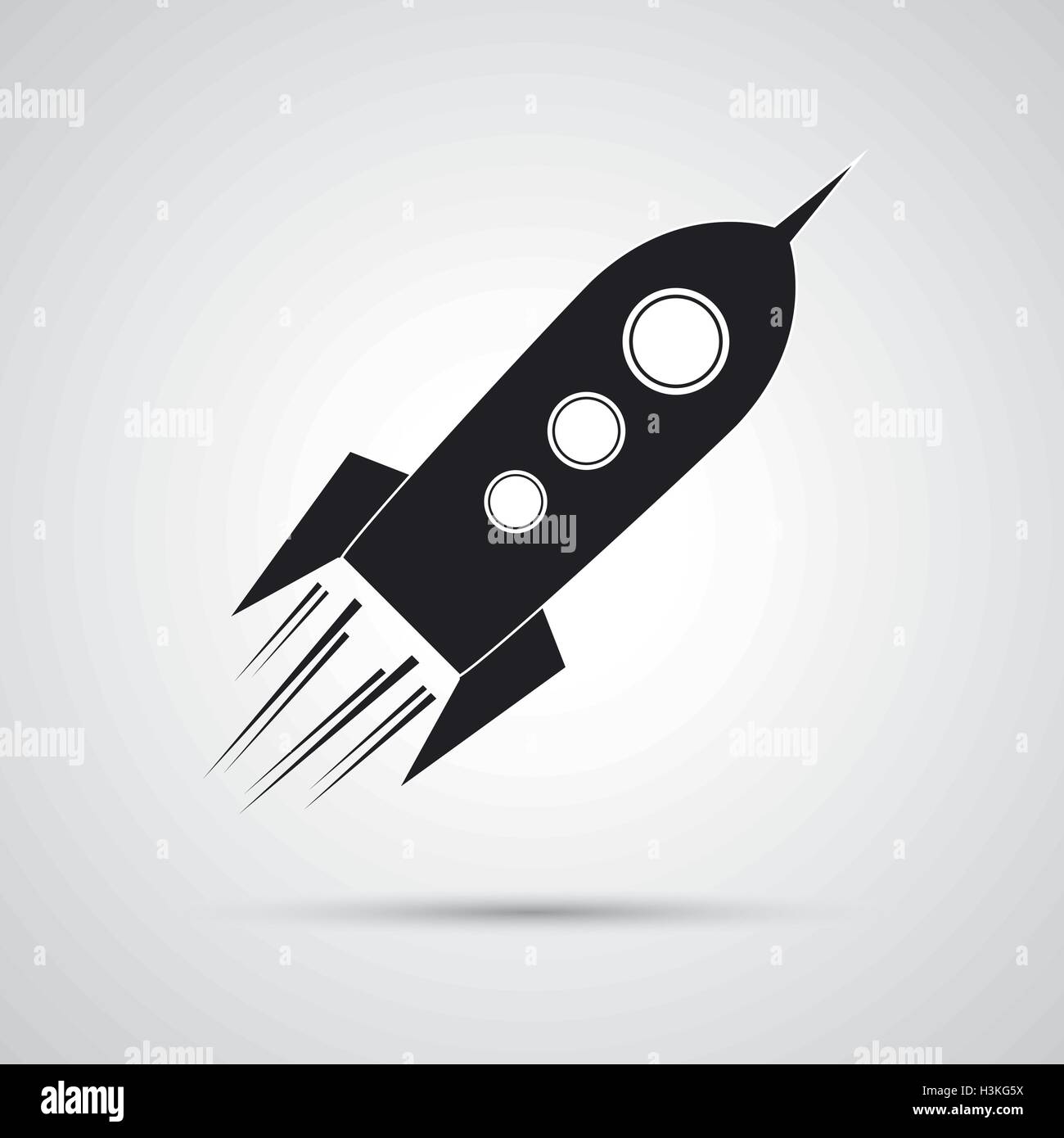 Rocket desing. Spaceship icon. Flat illustration , editable vector ...