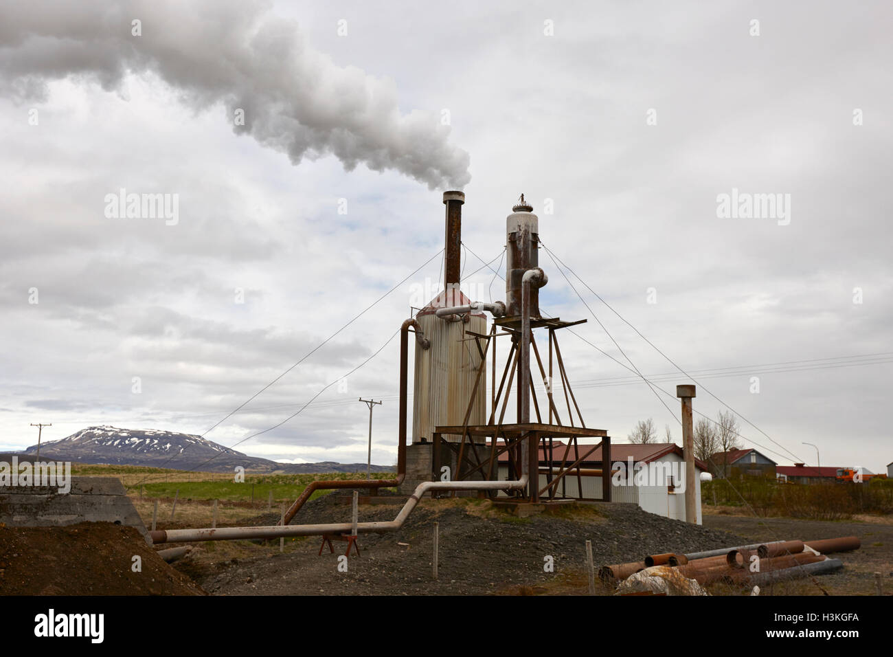 Geothermal energy plant hi-res stock photography and images - Alamy