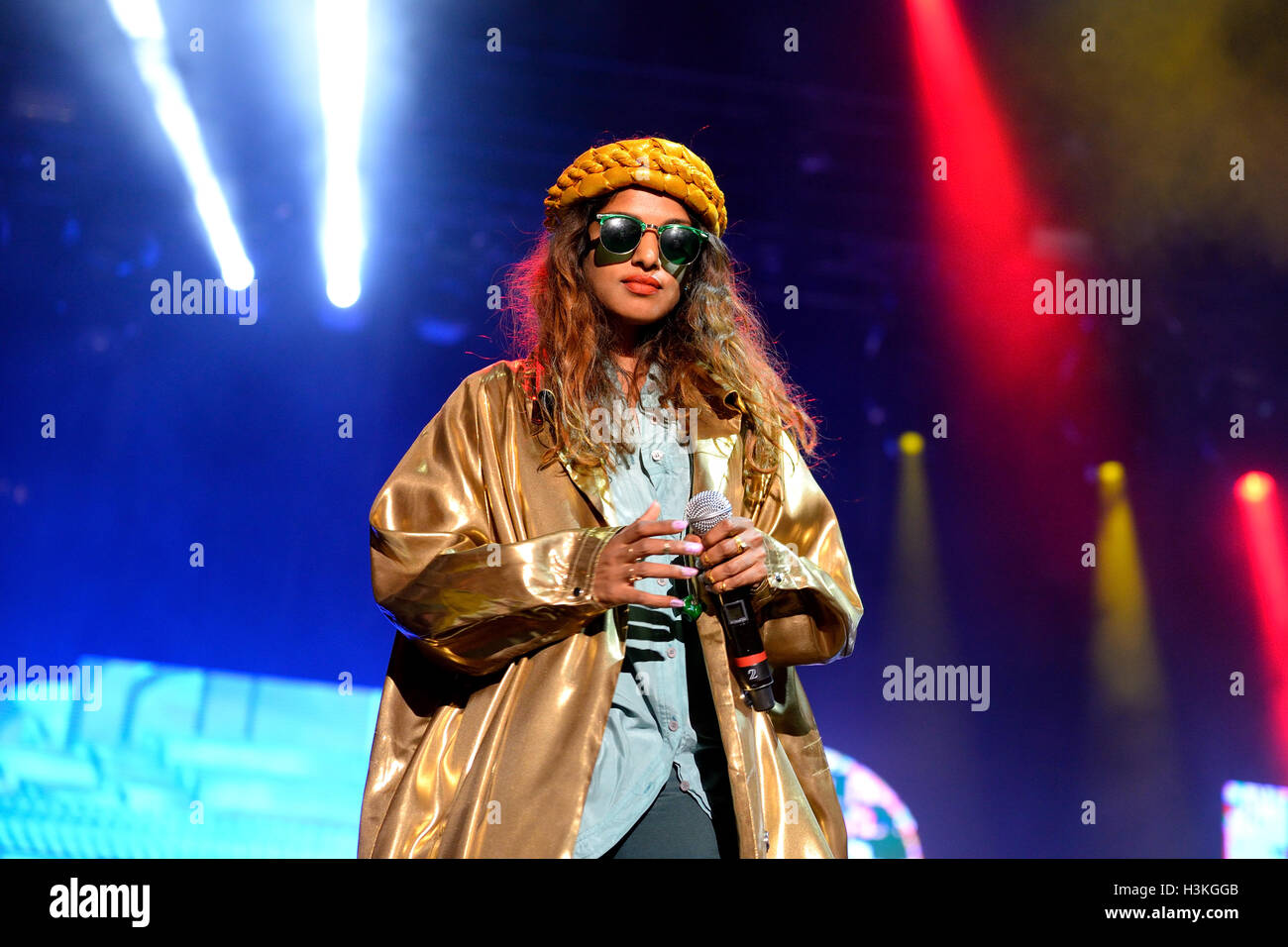 BENICASSIM, SPAIN - JULY 20: M.I.A., a rapper named Mathangi Maya ...