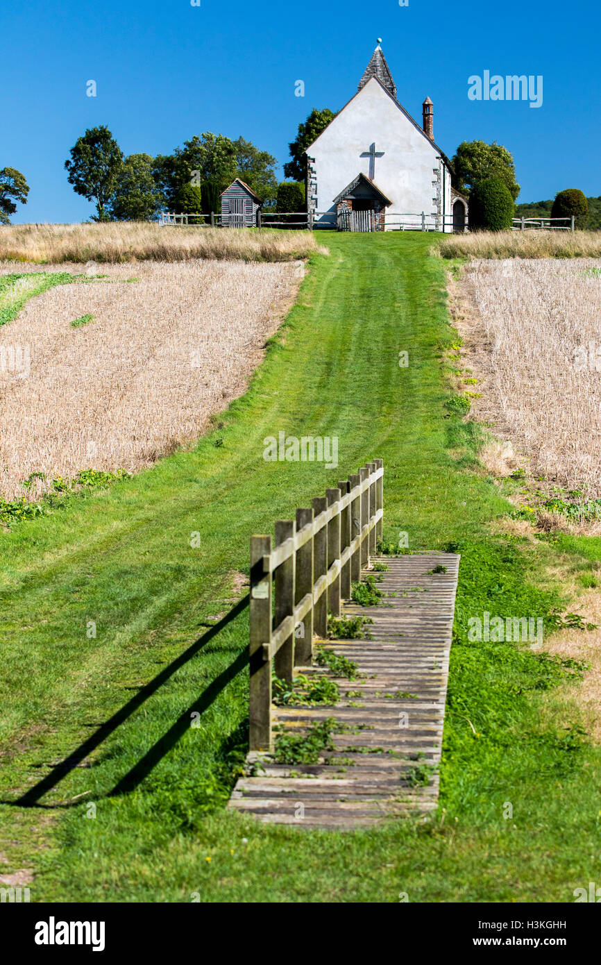 St.Huberts Church Idsworth Finchdean Stock Photo - Alamy