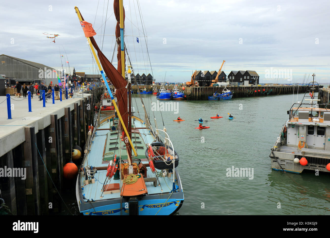 The harbour in the Kent coastal resort of Whitstable Stock Photo - Alamy