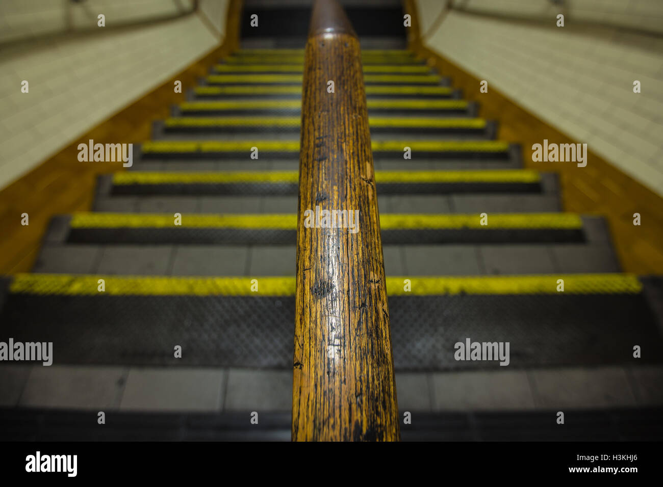 Steps stairs at London Tuffnel Park Underground Tube station Stock ...