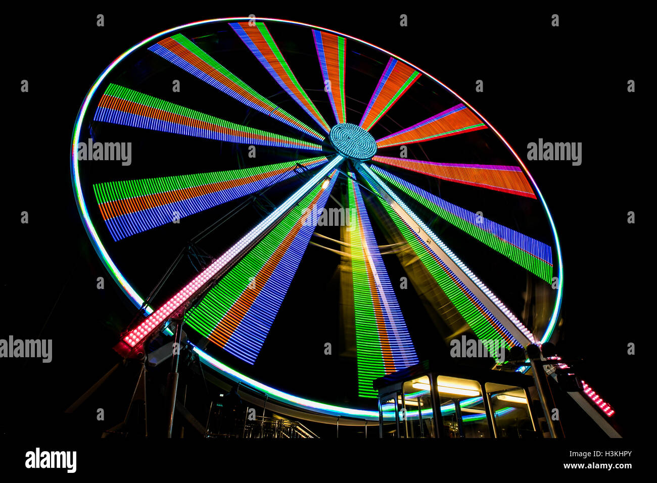 Ferris Wheel Ferriswheel at Cardiff Bay Mermaid Quay 2016 Stock Photo ...