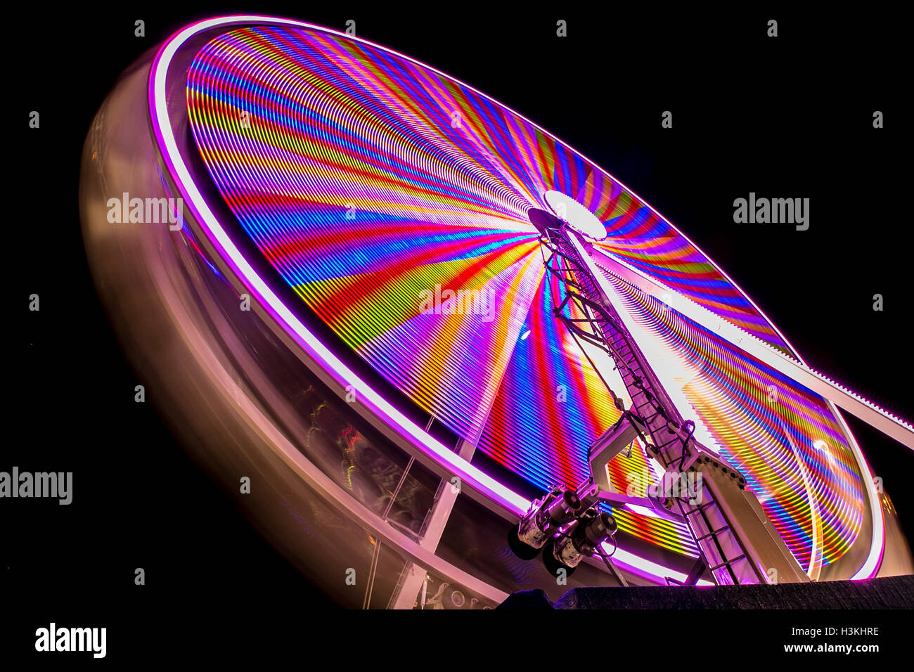 Ferris Wheel Ferriswheel at Cardiff Bay Mermaid Quay 2016 Stock Photo ...