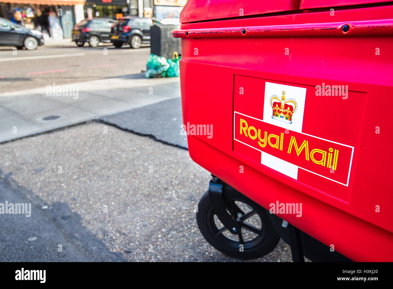 Royal Mail Post Office Trolley London England United Kingdom Stock ...