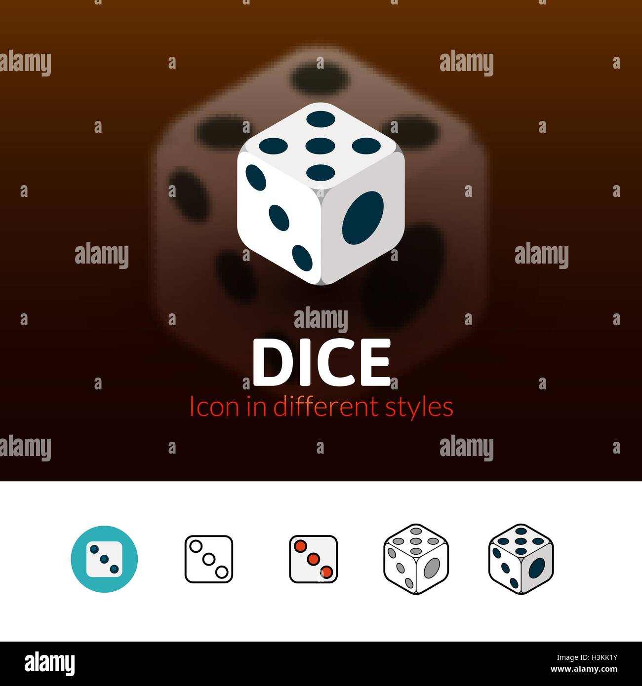 Dice perspective Stock Vector Images - Alamy
