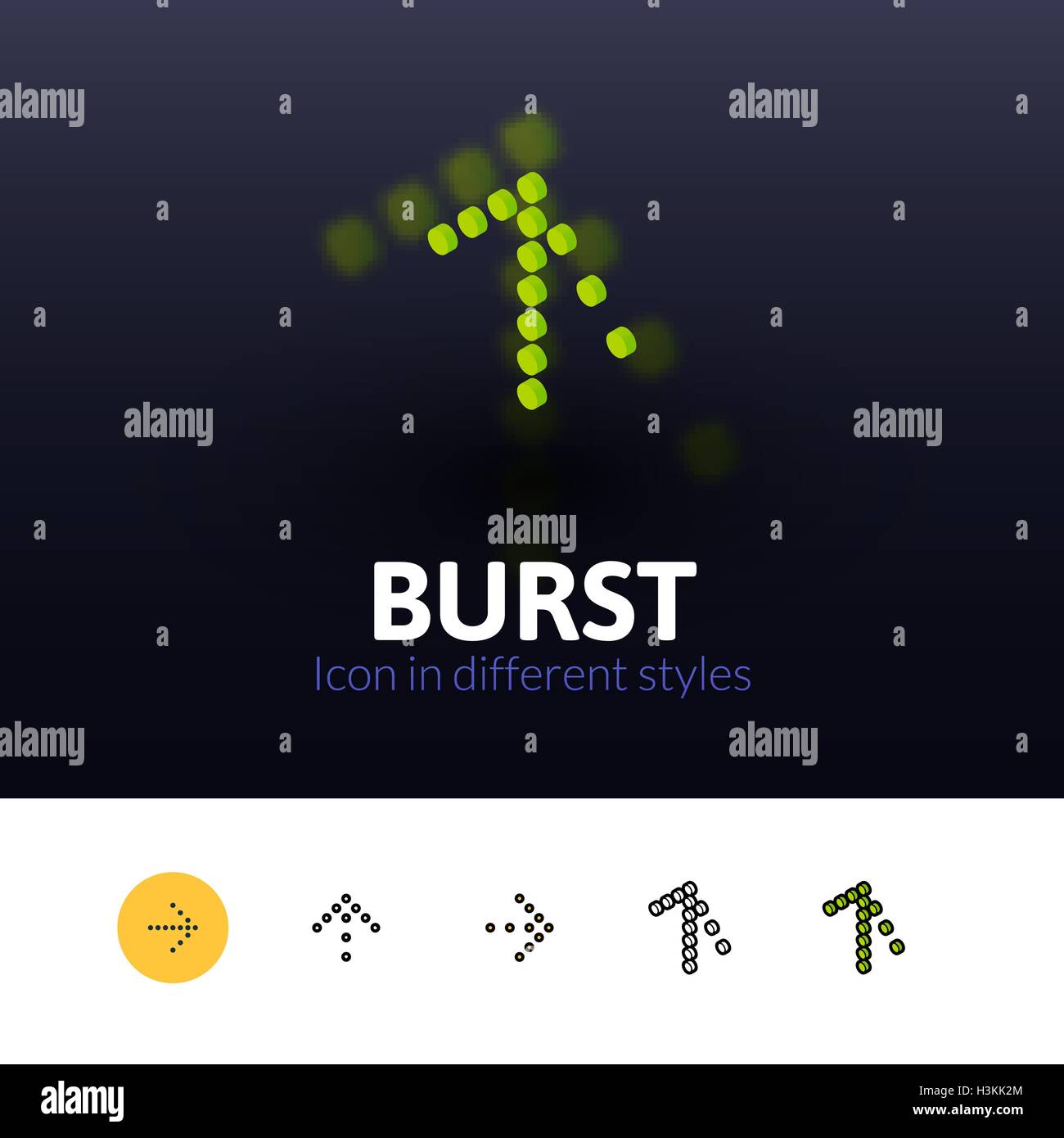 Burst icon in different style Stock Vector Image & Art - Alamy