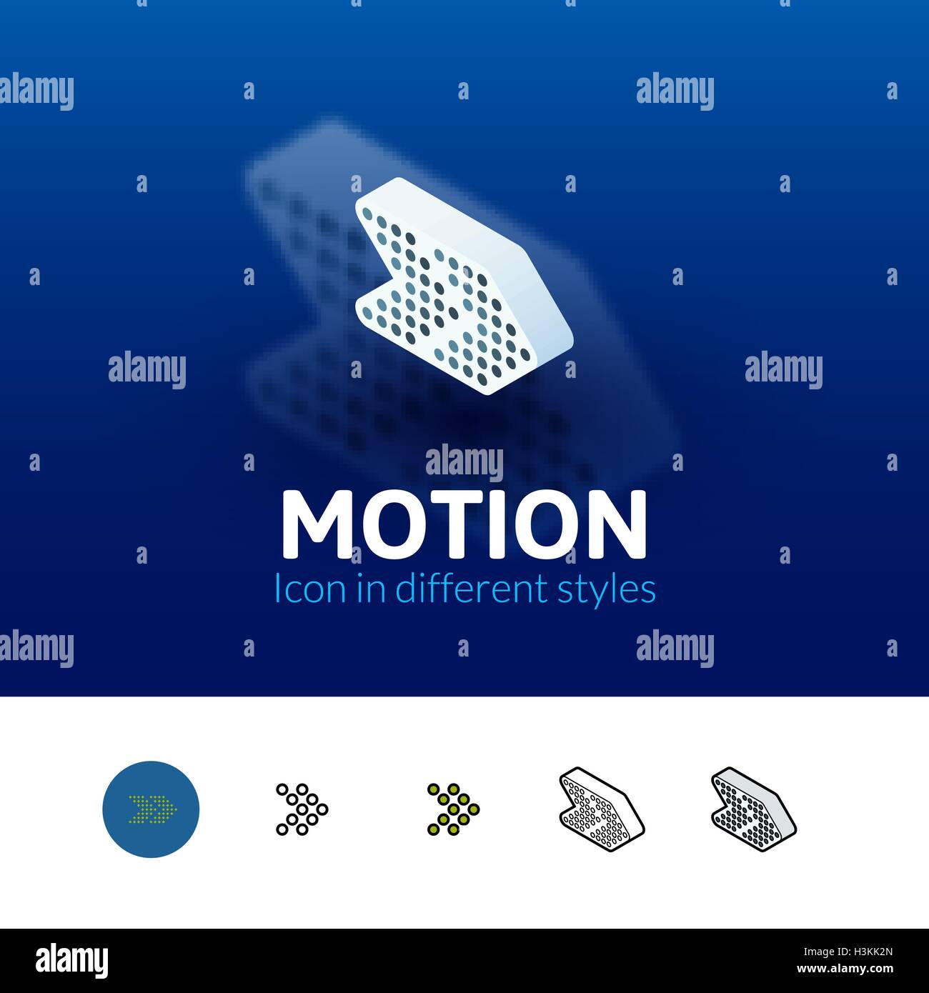 Motion icon in different style Stock Vector Image & Art - Alamy