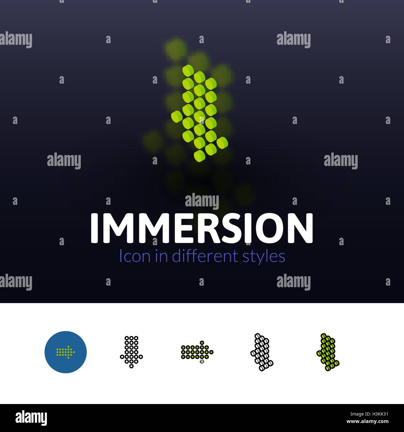 Immersion icon in different style Stock Vector Image & Art - Alamy