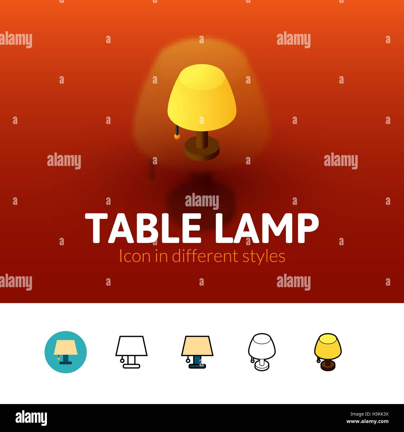 White round lamp shade Stock Vector Images - Alamy