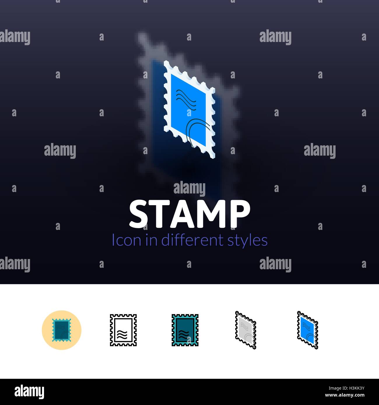 Postage stamp style hi-res stock photography and images - Alamy