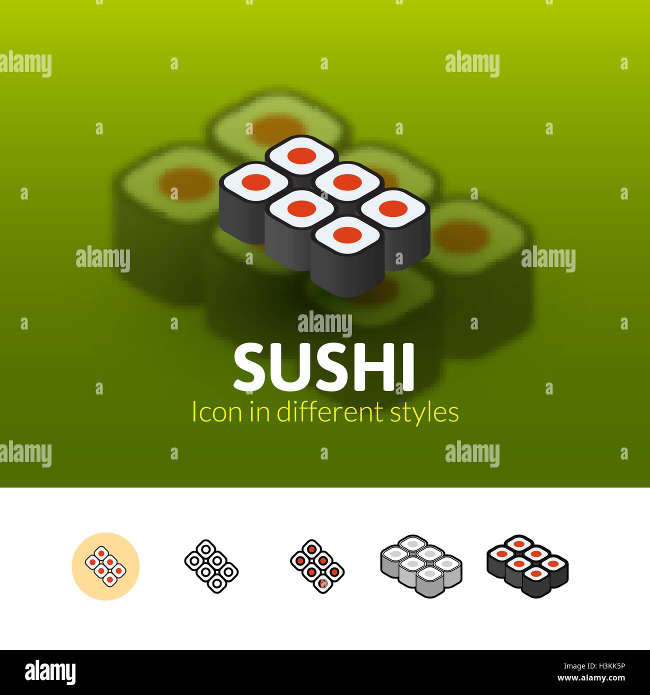 Japanese style set lunch Stock Vector Images - Alamy