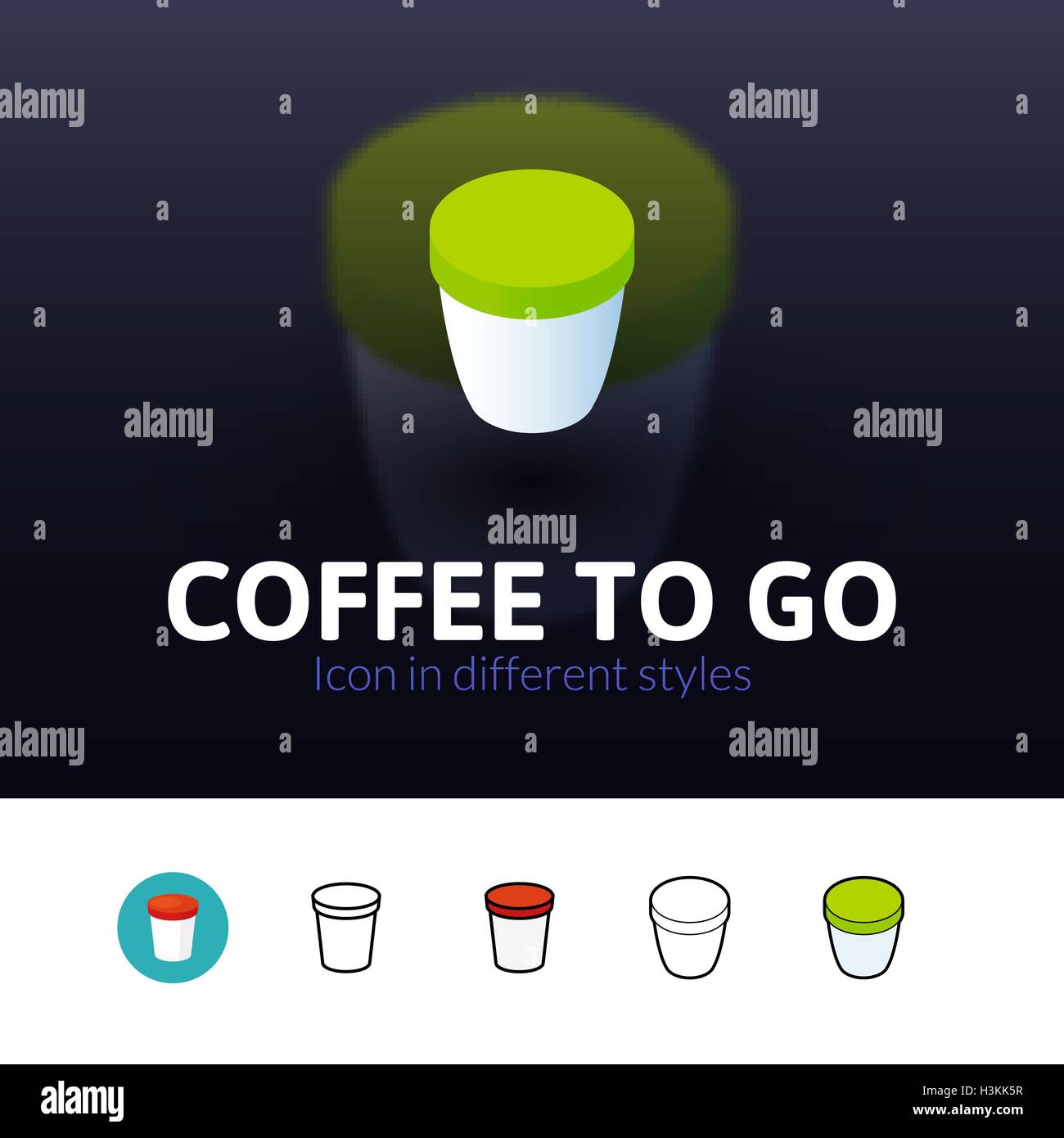 Set coffee take away Stock Vector Images - Alamy