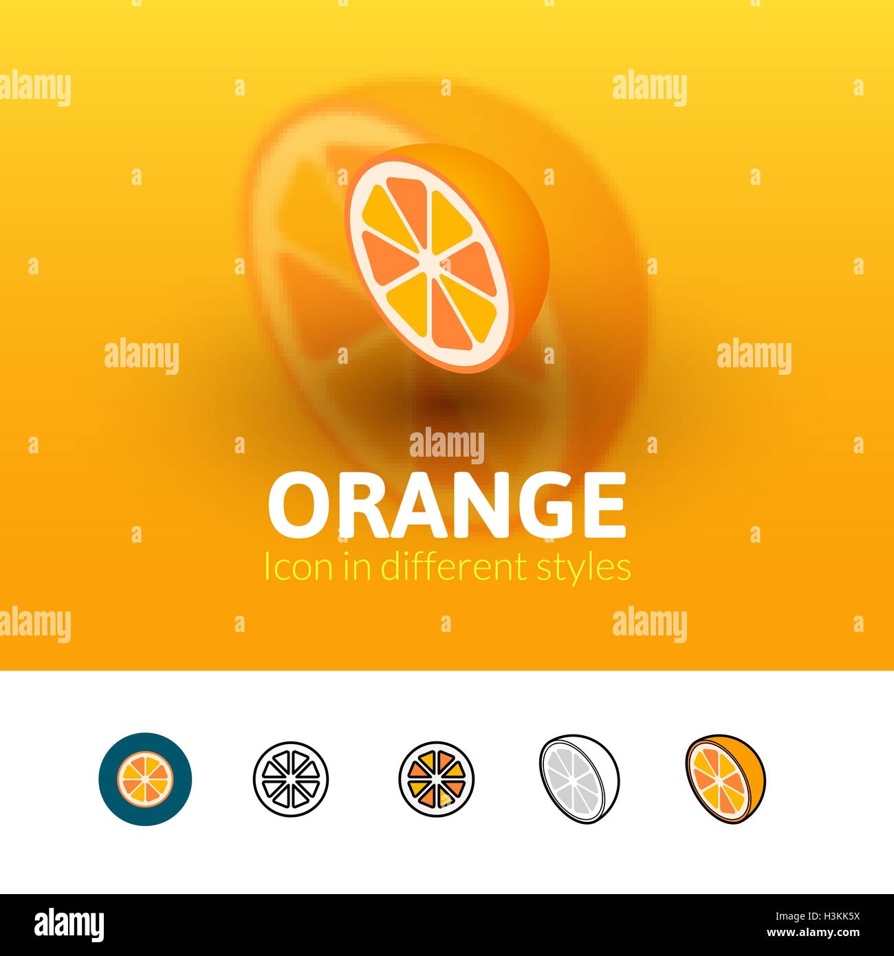 Orange fruit infographic Stock Vector Images - Alamy